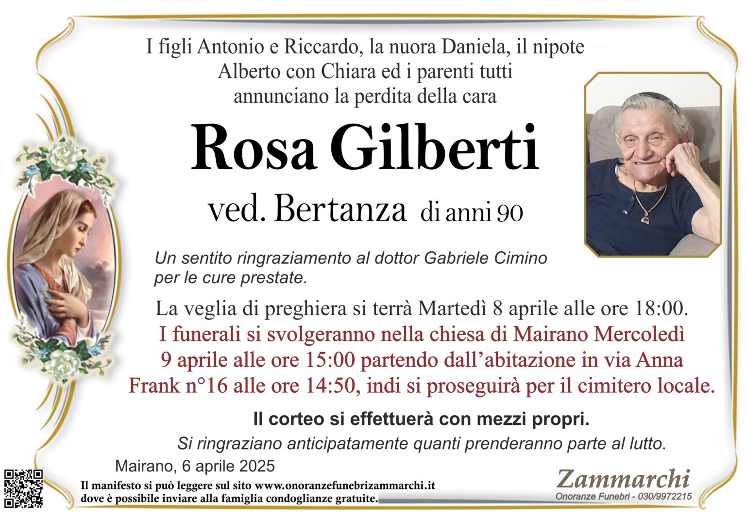 Necrologi Lograto Brescia- Pagina 2 di 7 - Onoranze Funebri Zammarchi ...